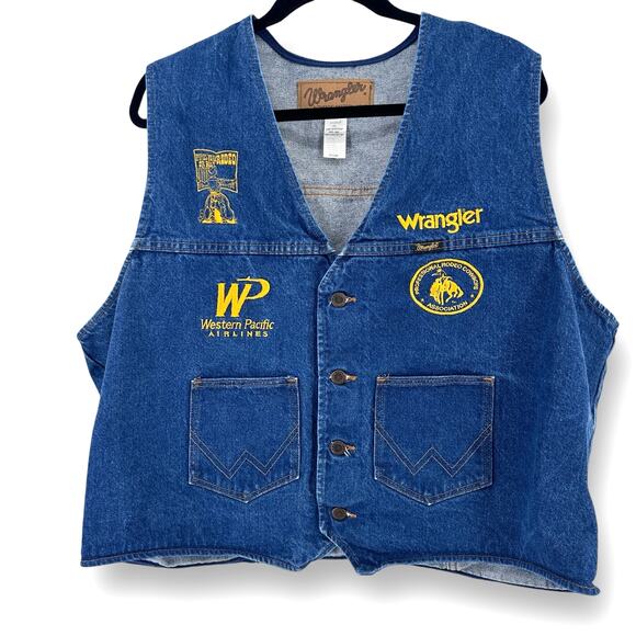 Wrangler | Jackets & Coats | Vtg Wrangler Pikes Peak Or Bust Rodeo Prca ...